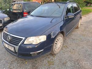 Blue Volkswagen Passat B6 2007 in Valmiera, with an engine capacity of 1.90 L and mileage of 358 thousand km for 1150 €, photo  on AUTOMOTO.COM.LV