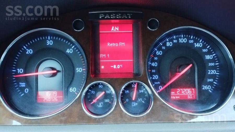 Brūns Volkswagen Passat B6 2006 Rīga, ar dzinēja tilpumu 1.90 L un nobraukumu 274 tūkst. km par 1977 €, foto 6 vietnē AUTOMOTO.COM.LV
