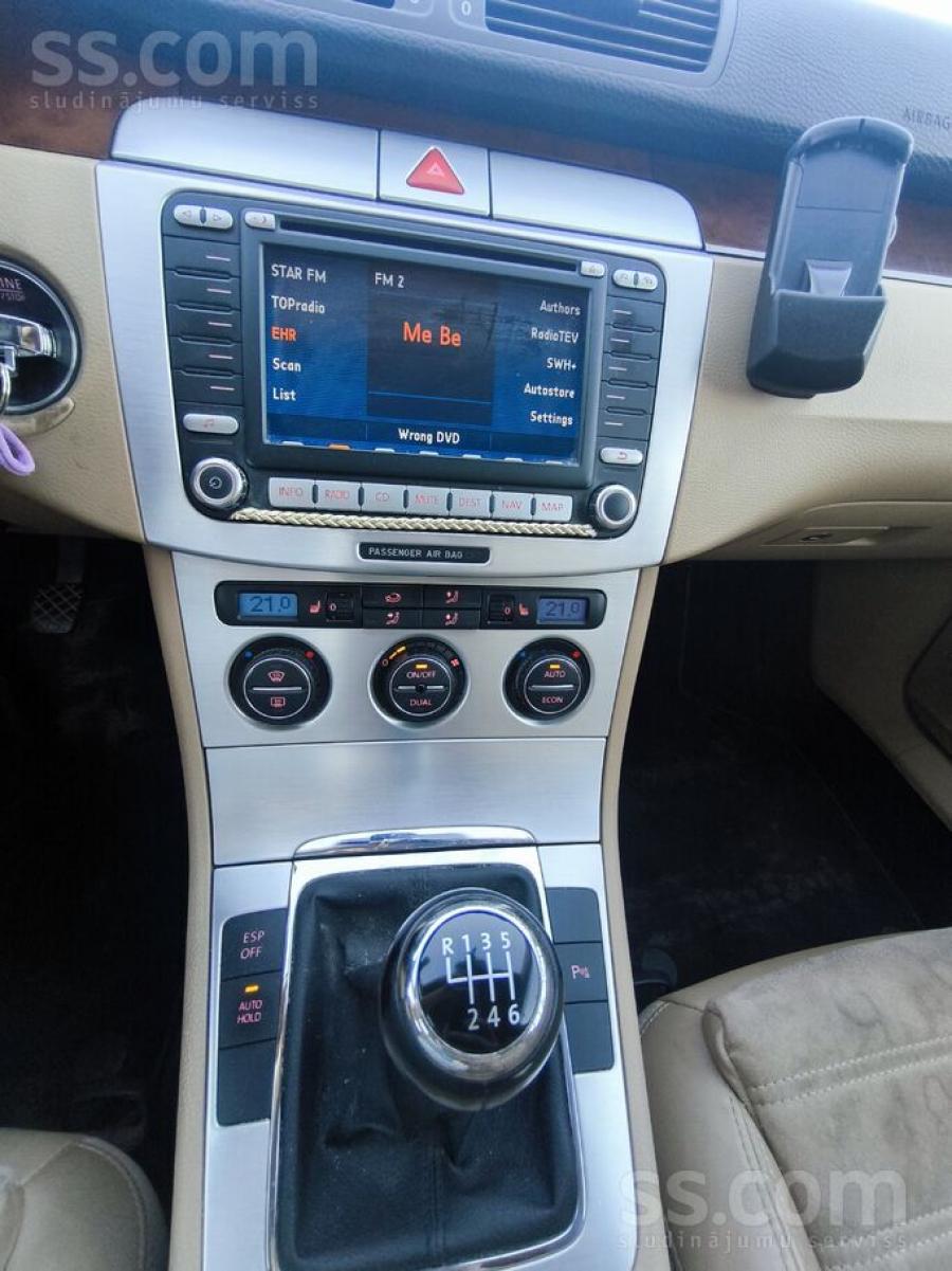 Brūns Volkswagen Passat B6 2007 Dobele, ar dzinēja tilpumu 2.00 L un nobraukumu 498 tūkst. km par 1650 €, foto 11 vietnē AUTOMOTO.COM.LV