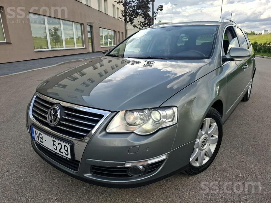 Zaļš Volkswagen Passat B6 2007 Daugavpils, ar dzinēja tilpumu 2.00 L un nobraukumu 316 tūkst. km par 1900 €, foto 1 vietnē AUTOMOTO.COM.LV