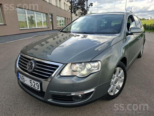 Green Volkswagen Passat B6 2007 in Daugavpils, with an engine capacity of 2.00 L and mileage of 316 thousand km for 550 €, photo 2 on AUTOMOTO.COM.LV
