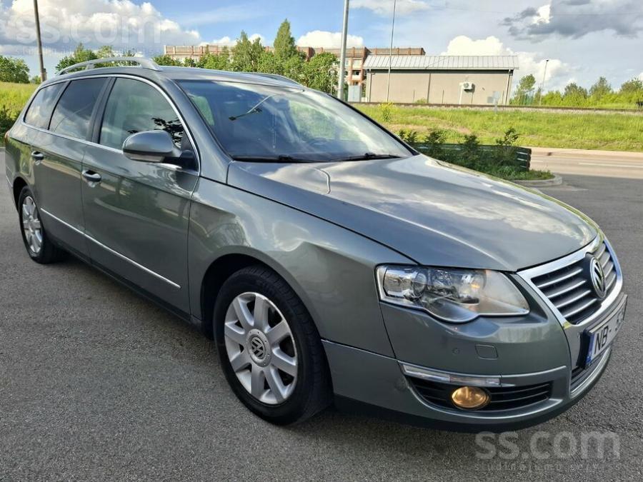 Green Volkswagen Passat B6 2007 in Daugavpils, with an engine capacity of 2.00 L and mileage of 316 thousand km for 550 €, photo 7 on AUTOMOTO.COM.LV