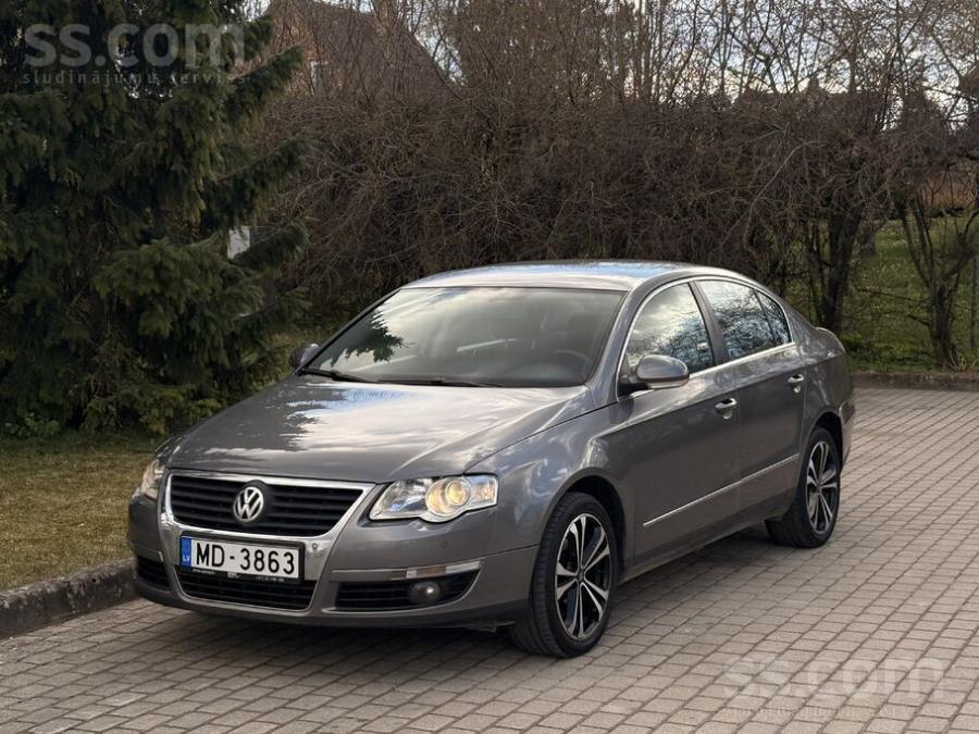 Grey Volkswagen Passat B6 2006 in Dobele, with an engine capacity of 2.00 L and mileage of 191 thousand km for 1885 €, photo 1 on AUTOMOTO.COM.LV