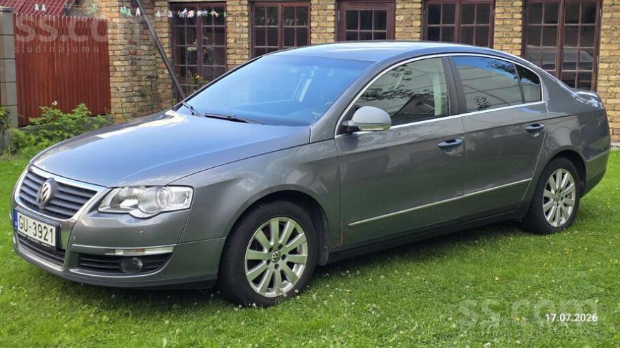 Grey Volkswagen Passat B6 2007 in Riga, with an engine capacity of 2.00 L and mileage of 206 thousand km for 850 €, photo 1 on AUTOMOTO.COM.LV