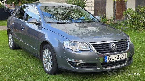 Grey Volkswagen Passat B6 2007 in Riga, with an engine capacity of 2.00 L and mileage of 206 thousand km for 850 €, photo 2 on AUTOMOTO.COM.LV