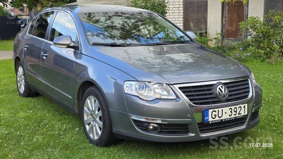Grey Volkswagen Passat B6 2007 in Riga, with an engine capacity of 2.00 L and mileage of 206 thousand km for 850 €, photo 3 on AUTOMOTO.COM.LV