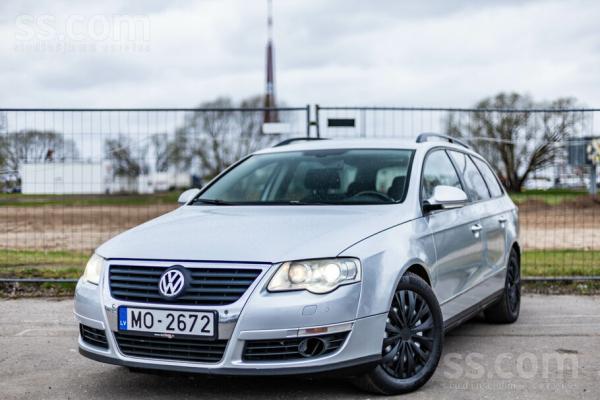Grey Volkswagen Passat B6 2005 in Riga, with an engine capacity of 2.00 L and mileage of 284 thousand km for 2450 €, photo 1 on AUTOMOTO.COM.LV