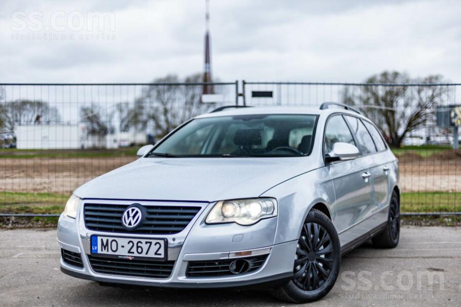 Grey Volkswagen Passat B6 2005 in Riga, with an engine capacity of 2.00 L and mileage of 284 thousand km for 900 €, photo 1 on AUTOMOTO.COM.LV