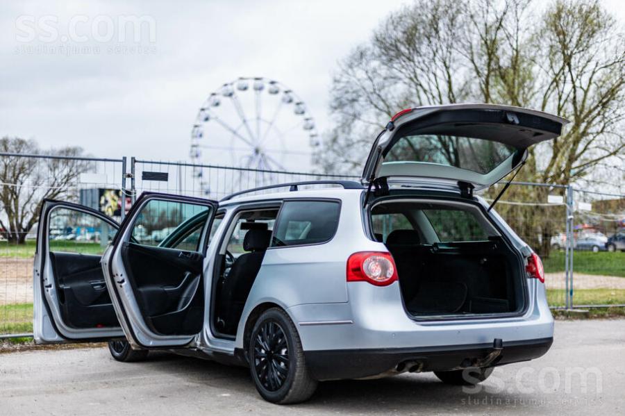 Grey Volkswagen Passat B6 2005 in Riga, with an engine capacity of 2.00 L and mileage of 284 thousand km for 900 €, photo 9 on AUTOMOTO.COM.LV