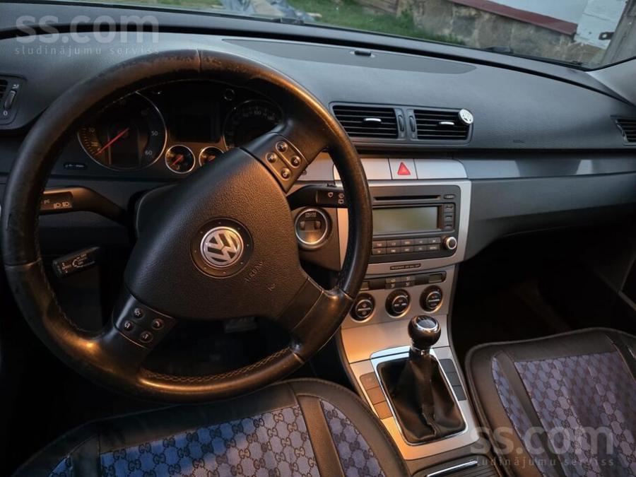 Grey Volkswagen Passat B6 2005 in Rezekne, with an engine capacity of 1.90 L and mileage of 370 thousand km for 1850 €, photo 8 on AUTOMOTO.COM.LV