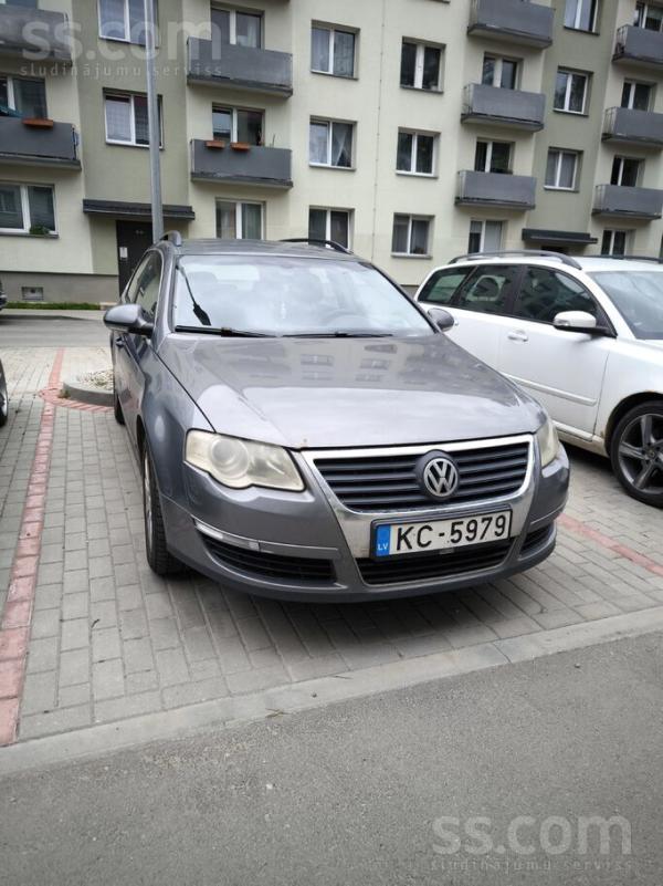 Серый Фольксваген Пассат Б6 2006 в Рига, объемом двигателя 1.90 л и пробегом 394 тыс. км за 1300 €, фото 1 на AUTOMOTO.COM.LV
