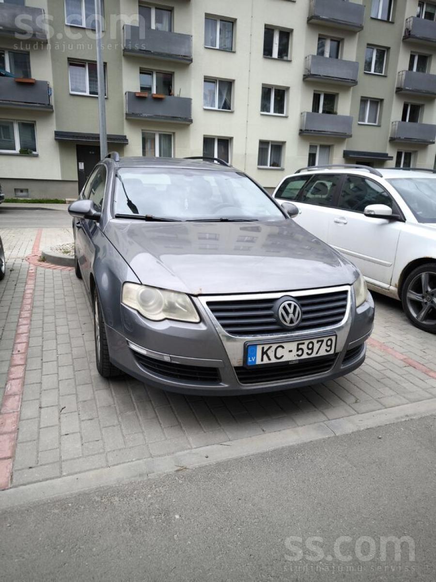 Серый Фольксваген Пассат Б6 2006 в Рига, объемом двигателя 1.90 л и пробегом 394 тыс. км за 1300 €, фото 1 на AUTOMOTO.COM.LV