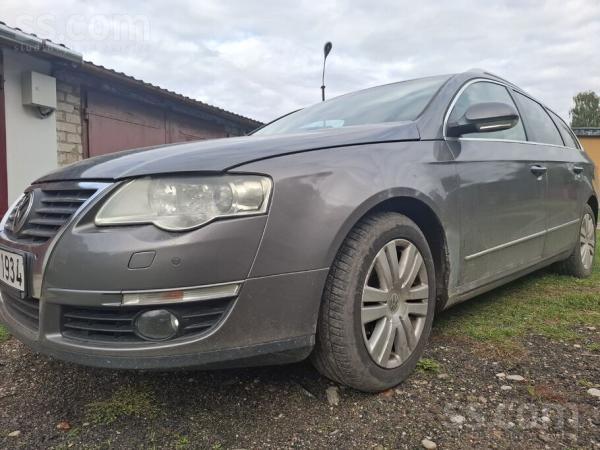 Grey Volkswagen Passat B6 2006 in Liepaja, with an engine capacity of 1.90 L and mileage of 302 thousand km for 1650 €, photo 5 on AUTOMOTO.COM.LV