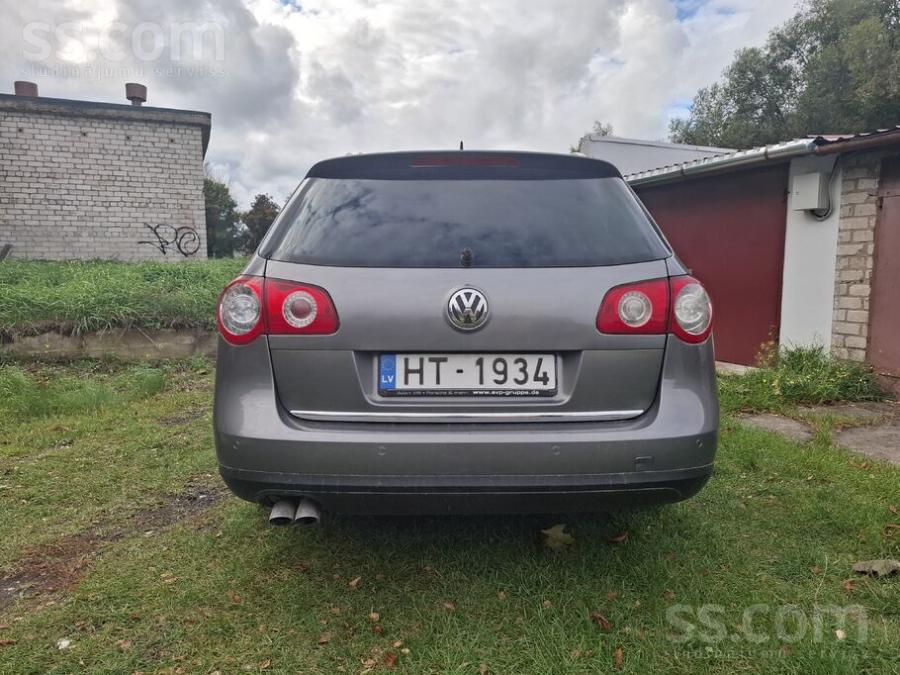 Grey Volkswagen Passat B6 2006 in Liepaja, with an engine capacity of 1.90 L and mileage of 302 thousand km for 1650 €, photo 10 on AUTOMOTO.COM.LV
