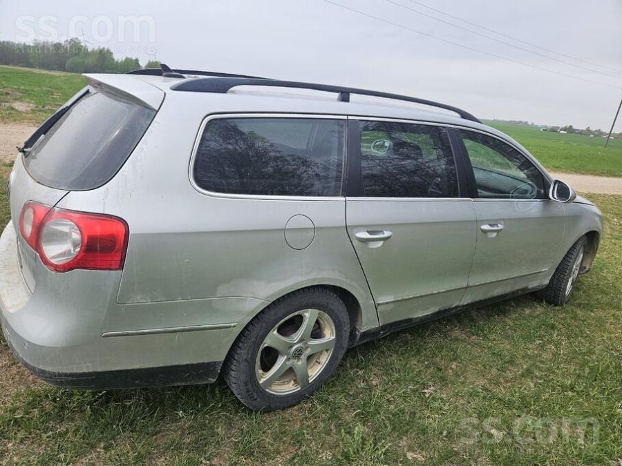 Grey Volkswagen Passat B6 2007 in Saldus, with an engine capacity of 1.90 L and mileage of 326 thousand km for 1500 €, photo 7 on AUTOMOTO.COM.LV