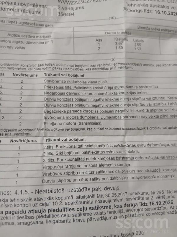 Pelēks Volkswagen Passat B6 2007 Dobele, ar dzinēja tilpumu 1.90 L un nobraukumu 357 tūkst. km par 950 €, foto 4 vietnē AUTOMOTO.COM.LV