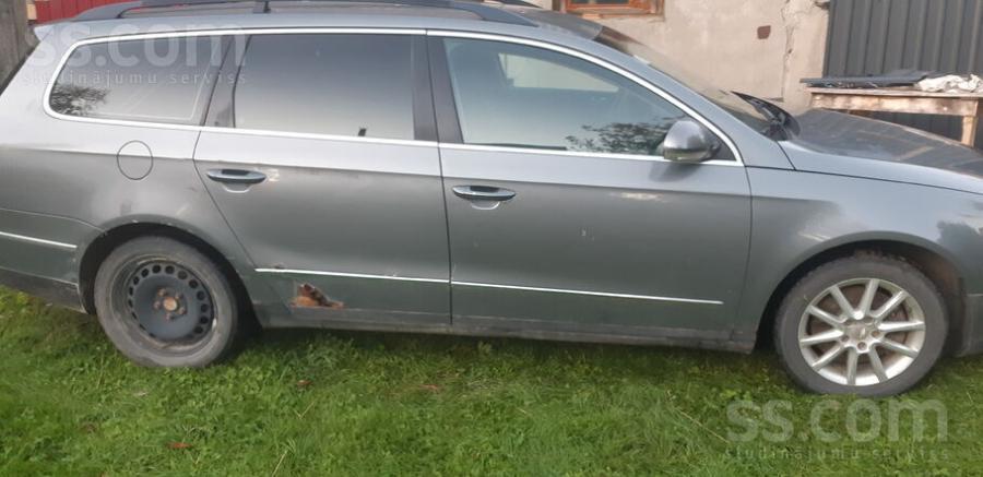 Grey Volkswagen Passat B6 2007 in Liepaja, with an engine capacity of 1.90 L and mileage of 465 thousand km for 450 €, photo 3 on AUTOMOTO.COM.LV