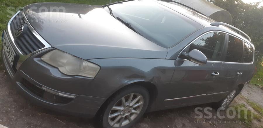 Grey Volkswagen Passat B6 2007 in Liepaja, with an engine capacity of 1.90 L and mileage of 465 thousand km for 450 €, photo 4 on AUTOMOTO.COM.LV