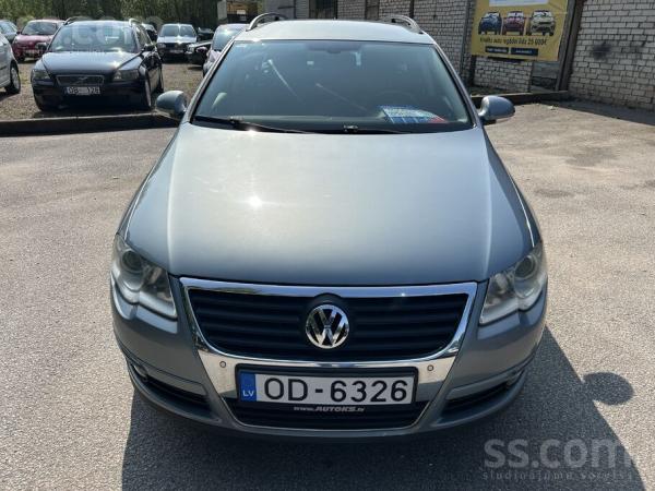 Grey Volkswagen Passat B6 2008 in Limbazi, with an engine capacity of 2.00 L and mileage of 230 thousand km for 4250 €, photo 2 on AUTOMOTO.COM.LV