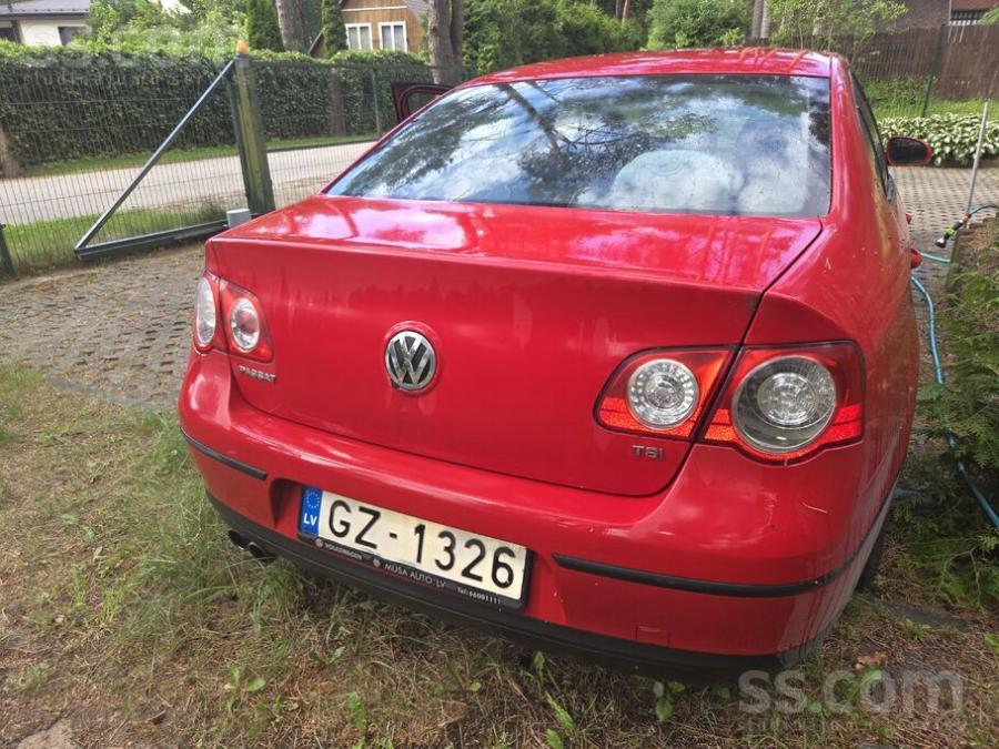 Sarkans Volkswagen Passat B6 2007 Rīga, ar dzinēja tilpumu 1.80 L un nobraukumu 190 tūkst. km par 1950 €, foto 3 vietnē AUTOMOTO.COM.LV