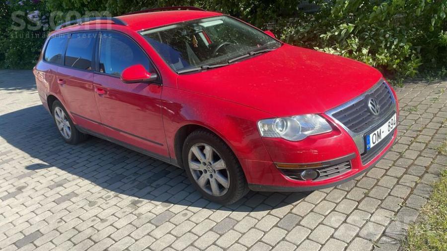 Sarkans Volkswagen Passat B6 2006 Rīga, ar dzinēja tilpumu 2.00 L un nobraukumu 351 tūkst. km par 550 €, foto 3 vietnē AUTOMOTO.COM.LV