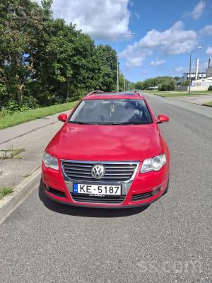 Red Volkswagen Passat B6 2006 in Riga, with an engine capacity of 2.00 L and mileage of 302 thousand km for 1500 €, photo 6 on AUTOMOTO.COM.LV