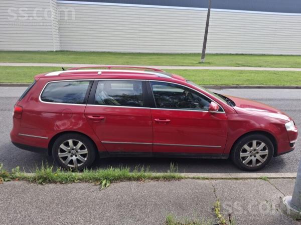 Red Volkswagen Passat B6 2006 in Riga, with an engine capacity of 2.00 L and mileage of 302 thousand km for 1500 €, photo 6 on AUTOMOTO.COM.LV