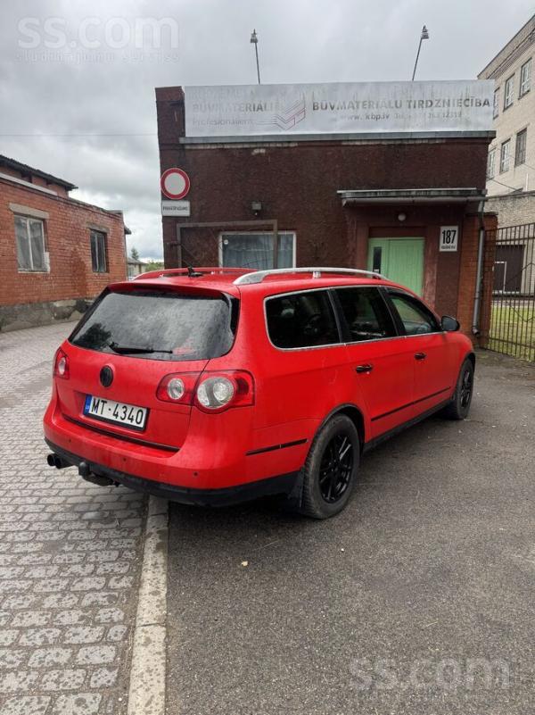Sarkans Volkswagen Passat B6 2007 Ventspils, ar dzinēja tilpumu 2.00 L un nobraukumu 356 tūkst. km par 1600 €, foto 3 vietnē AUTOMOTO.COM.LV