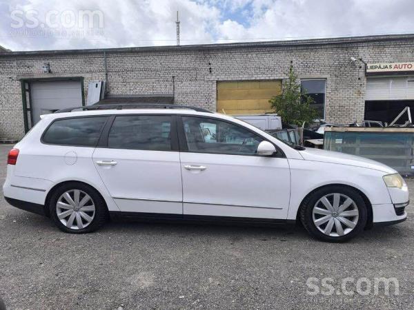 White Volkswagen Passat B6 2007 in Cesis, with an engine capacity of 1.90 L and mileage of 243 thousand km for 1000 €, photo 2 on AUTOMOTO.COM.LV
