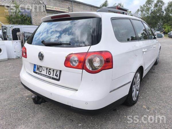 White Volkswagen Passat B6 2007 in Cesis, with an engine capacity of 1.90 L and mileage of 243 thousand km for 1000 €, photo 4 on AUTOMOTO.COM.LV