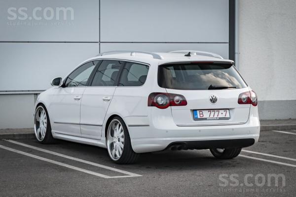 White Volkswagen Passat B6 2008 in Riga, with an engine capacity of 2.00 L and mileage of 303 thousand km for 4200 €, photo 7 on AUTOMOTO.COM.LV