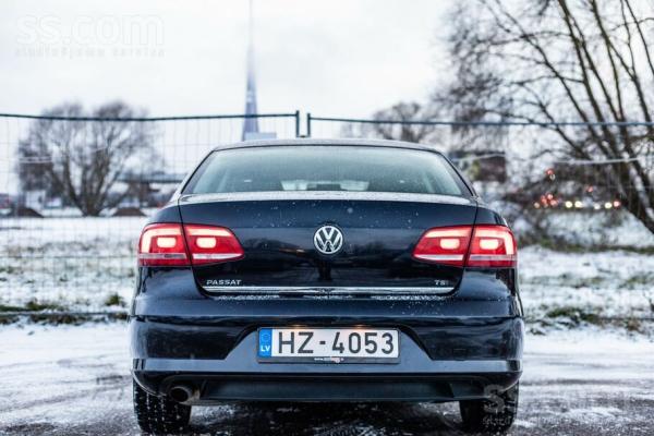 Black Volkswagen Passat B7 2012 in Riga, with an engine capacity of 1.40 L and mileage of 306 thousand km for 4290 €, photo 8 on AUTOMOTO.COM.LV