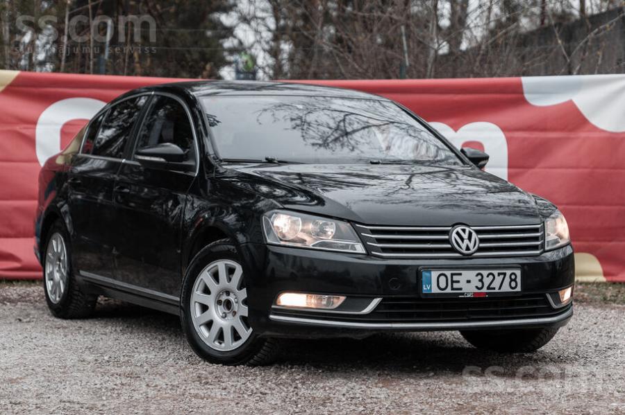 Black Volkswagen Passat B7 2012 in Riga, with an engine capacity of 2.00 L and mileage of 0 thousand km for 4500 €, photo 3 on AUTOMOTO.COM.LV