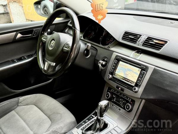 Black Volkswagen Passat B7 2011 in Riga, with an engine capacity of 2.00 L and mileage of 385 thousand km for 1650 €, photo 8 on AUTOMOTO.COM.LV