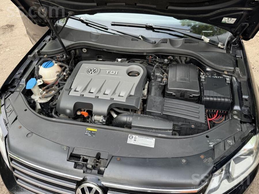 Black Volkswagen Passat B7 2011 in Riga, with an engine capacity of 2.00 L and mileage of 385 thousand km for 1650 €, photo 14 on AUTOMOTO.COM.LV