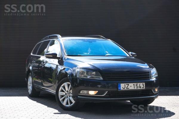 Black Volkswagen Passat B7 2011 in Riga, with an engine capacity of 2.00 L and mileage of 384 thousand km for 1990 €, photo 2 on AUTOMOTO.COM.LV