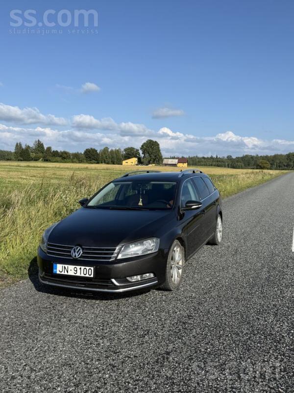 Black Volkswagen Passat B7 2011 in Limbazi, with an engine capacity of 2.00 L and mileage of 473 thousand km for 3200 €, photo 1 on AUTOMOTO.COM.LV