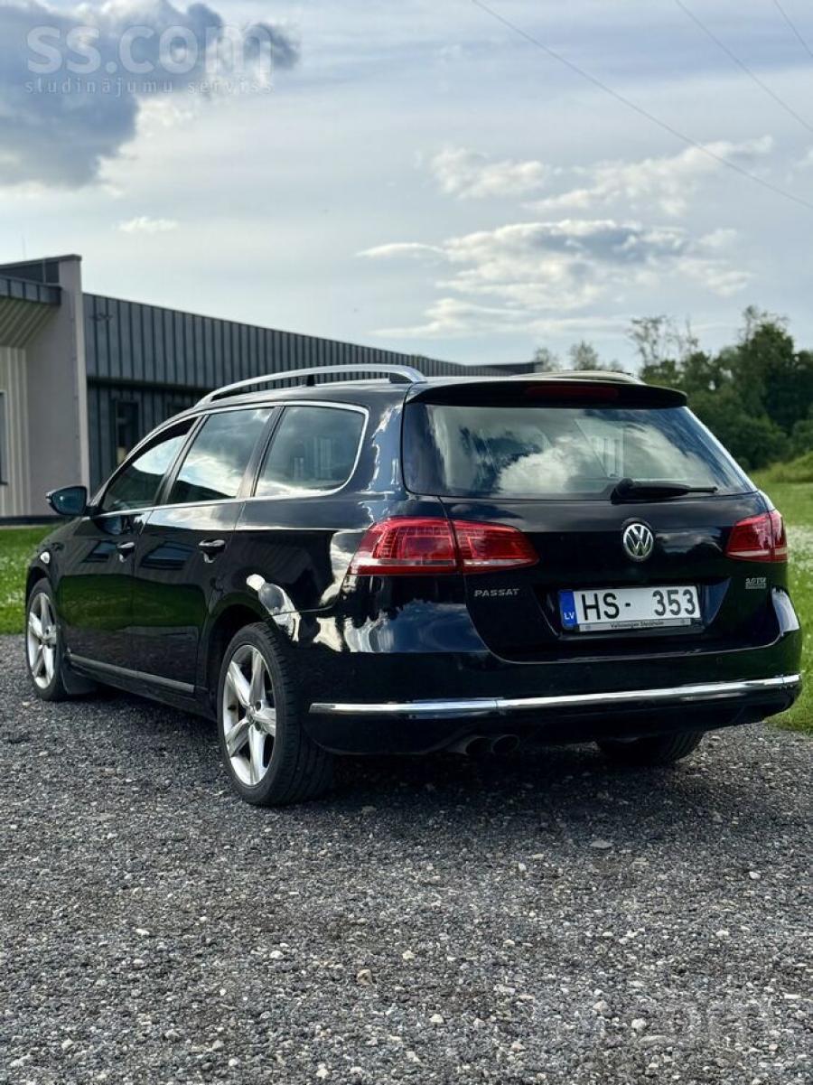 Black Volkswagen Passat B7 2012 in Riga, with an engine capacity of 2.00 L and mileage of 294 thousand km for 5950 €, photo 4 on AUTOMOTO.COM.LV