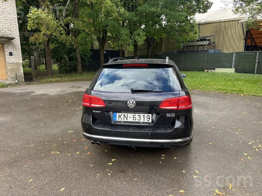 Black Volkswagen Passat B7 2012 in Riga, with an engine capacity of 2.00 L and mileage of 0 thousand km for 3850 €, photo 5 on AUTOMOTO.COM.LV