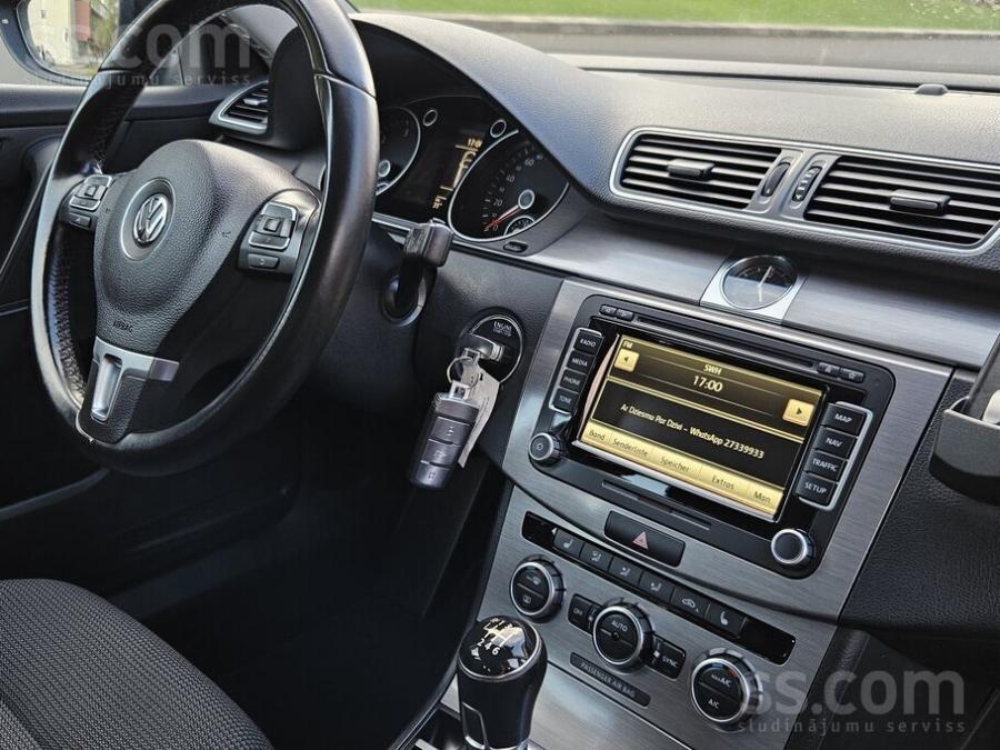 Black Volkswagen Passat B7 2012 in Jekabpils, with an engine capacity of 2.00 L and mileage of 312 thousand km for 5990 €, photo 24 on AUTOMOTO.COM.LV