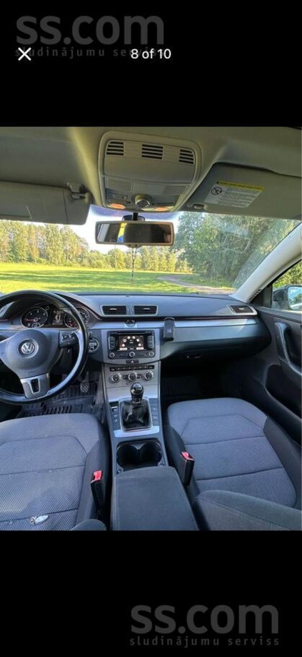Black Volkswagen Passat B7 2013 in Ogre, with an engine capacity of 2.00 L and mileage of 375 thousand km for 3900 €, photo 6 on AUTOMOTO.COM.LV