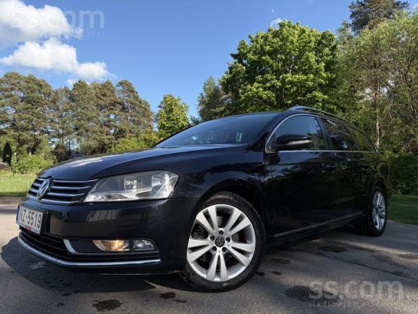 Black Volkswagen Passat B7 2013 in Jekabpils, with an engine capacity of 2.00 L and mileage of 346 thousand km for 3400 €, photo 2 on AUTOMOTO.COM.LV