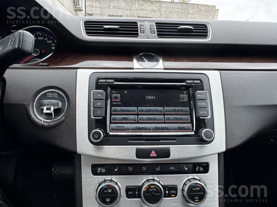 Melns Volkswagen Passat B7 2013 Daugavpils, ar dzinēja tilpumu 2.00 L un nobraukumu 0 tūkst. km par 4990 €, foto 20 vietnē AUTOMOTO.COM.LV