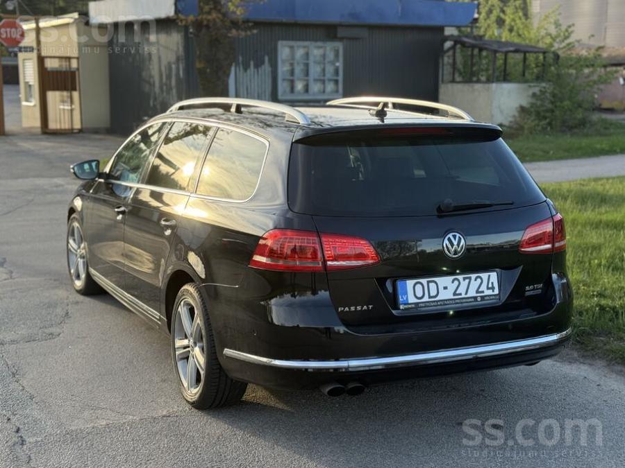 Black Volkswagen Passat B7 2014 in Riga, with an engine capacity of 2.00 L and mileage of 280 thousand km for 5650 €, photo 4 on AUTOMOTO.COM.LV