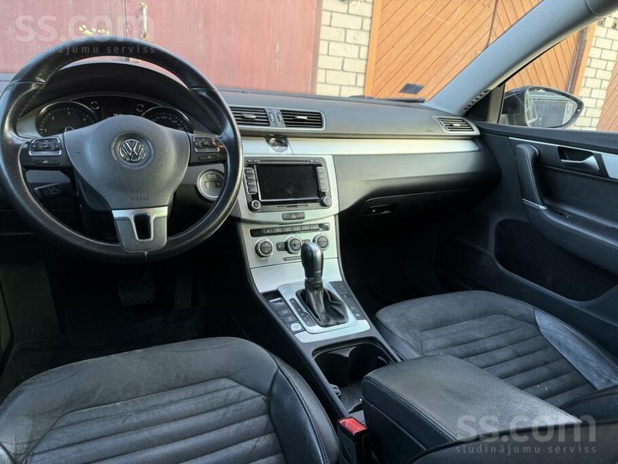 Black Volkswagen Passat B7 2014 in Riga, with an engine capacity of 2.00 L and mileage of 280 thousand km for 5650 €, photo 6 on AUTOMOTO.COM.LV