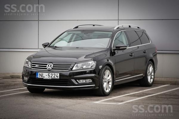 Black Volkswagen Passat B7 2014 in Riga, with an engine capacity of 2.00 L and mileage of 211 thousand km for 6950 €, photo 1 on AUTOMOTO.COM.LV