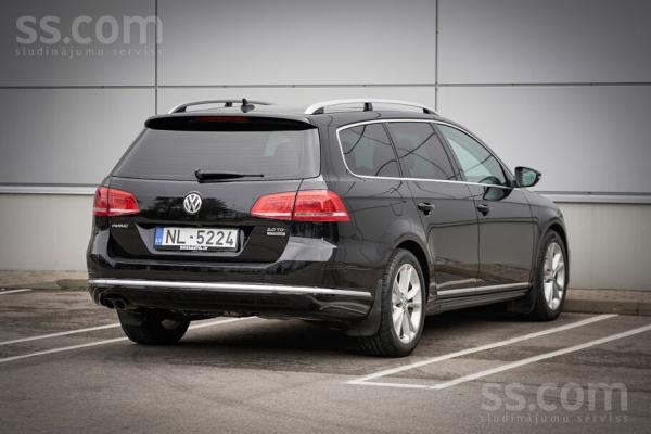 Black Volkswagen Passat B7 2014 in Riga, with an engine capacity of 2.00 L and mileage of 211 thousand km for 6950 €, photo 4 on AUTOMOTO.COM.LV