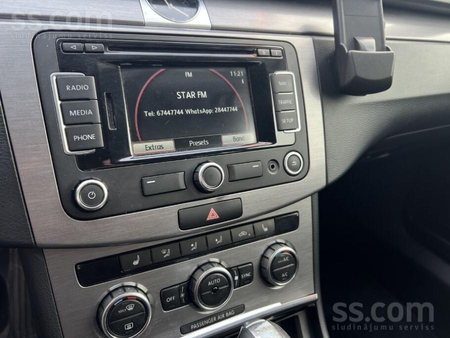 Melns Volkswagen Passat B7 2014 Rīga, ar dzinēja tilpumu 2.00 L un nobraukumu 349 tūkst. km par 4950 €, foto 10 vietnē AUTOMOTO.COM.LV
