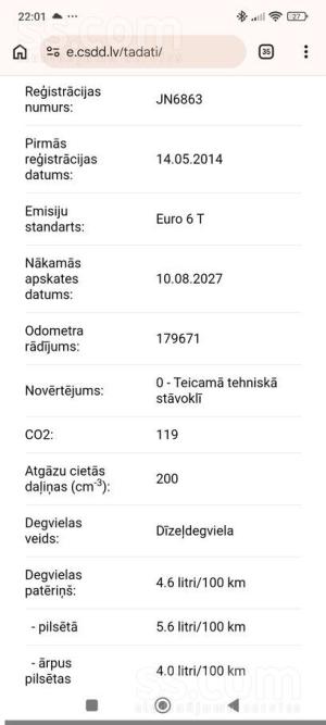 Brūns Volkswagen Passat B7 2014 Rīga, ar dzinēja tilpumu 2.00 L un nobraukumu 182 tūkst. km par 6863 €, foto 14 vietnē AUTOMOTO.COM.LV