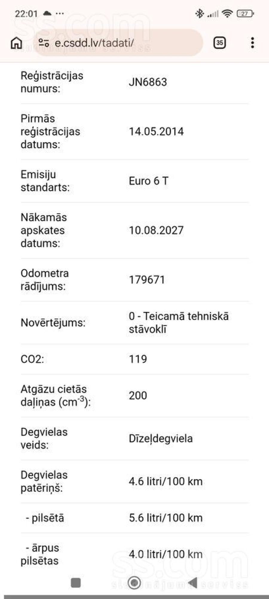 Brūns Volkswagen Passat B7 2014 Rīga, ar dzinēja tilpumu 2.00 L un nobraukumu 182 tūkst. km par 6863 €, foto 14 vietnē AUTOMOTO.COM.LV